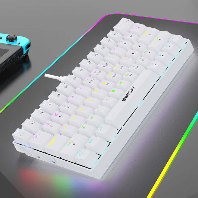 Inplay SK610 Wireless Mechanical Keyboard Bluetooth Tri-Mode With Brown ...