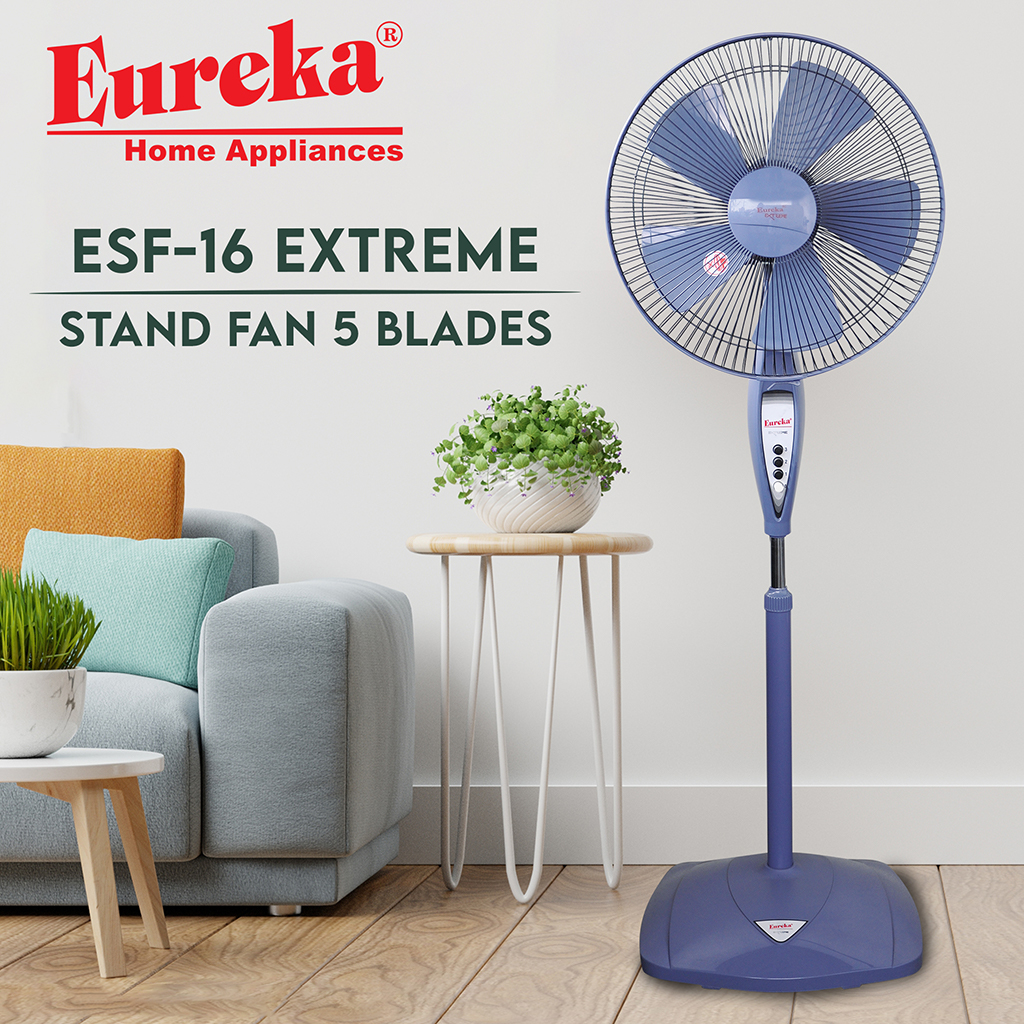 Eureka by Winland 16 Inches 5-Blades Extreme Stand Fan / Electric Fan ...