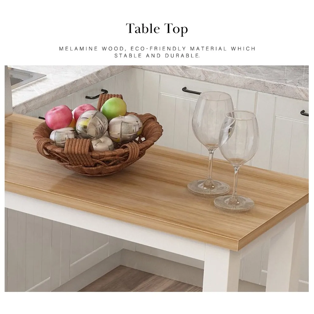 Complete set of bar table dining table chair(bar table*1+high pedals*2 ...