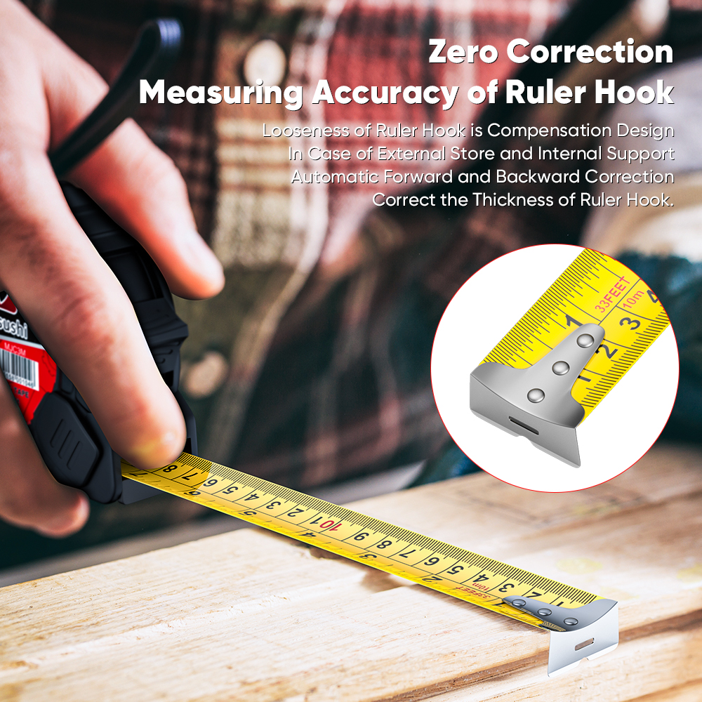 Mitsushi 10M/7.5M/5M/3M Steel Tape Measure /Steel Measuring Tape /Measuring Meter | Shopee ...