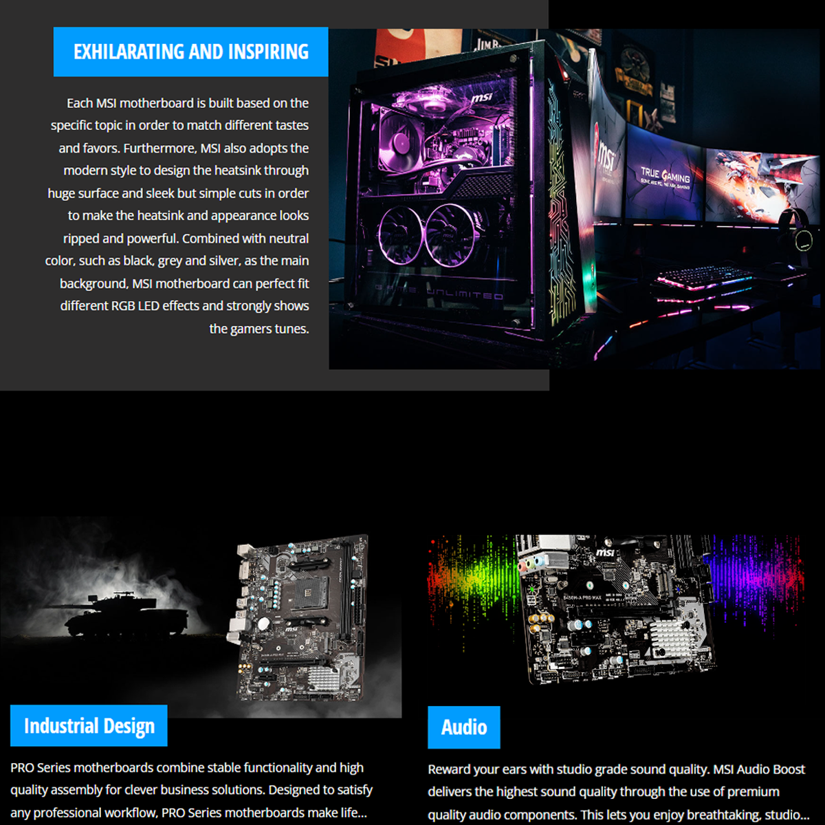 MSI/GIGABYTE/RAMSTA B450M MATX Motherboard DDR4*2 Socket AM4 ...