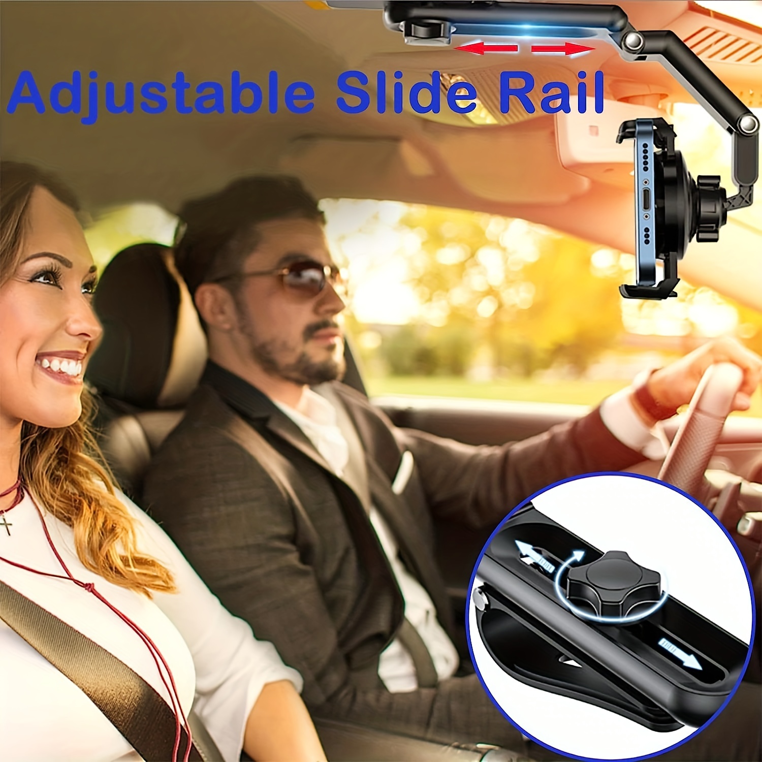 1080 Rotatable Car Phone Holder Clip Foldable Universal Phone Holder ...