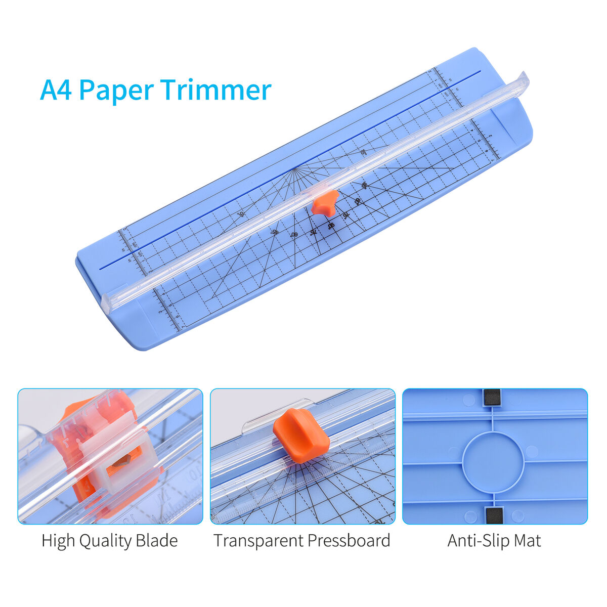 12 Inch A4 Portable Paper Cutter | Paper Trimmer - 5 Cutting Blades ...