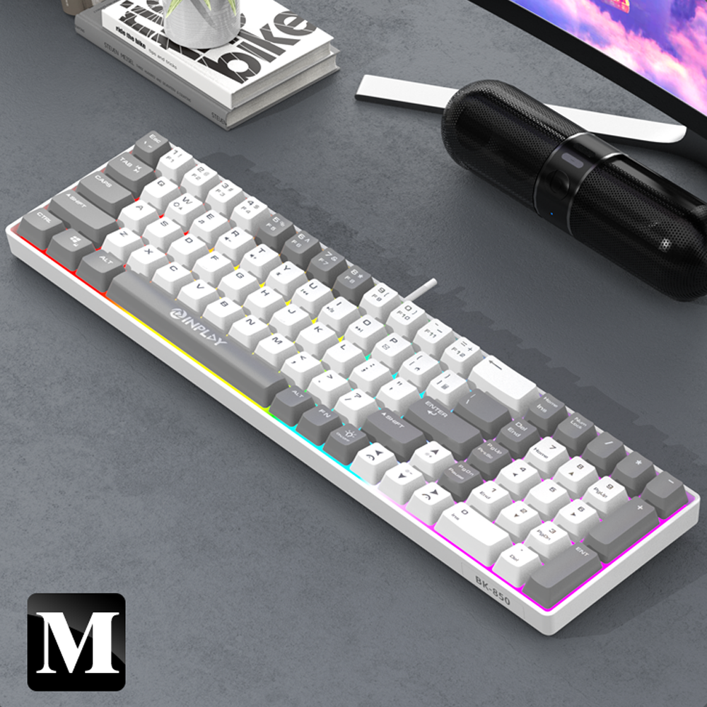 Inplay BK850 RGB Membrane Keyboard Rainbow Light Waterproof Smooth ...