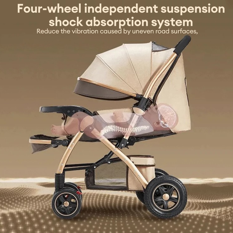 Stroller for Baby with Canopy Foldable Stroller for Toddler Two-Way ...