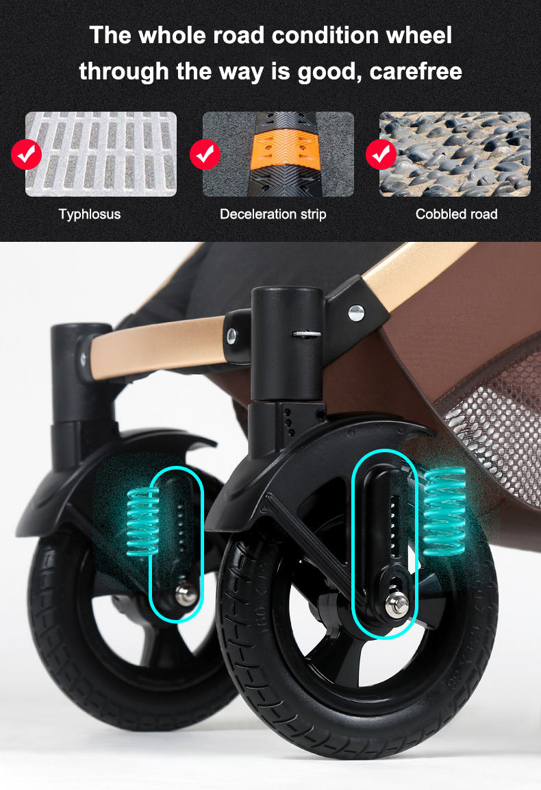 Baby Strollers Can Sit&Lie Portable Foldable Shock Absorption ...