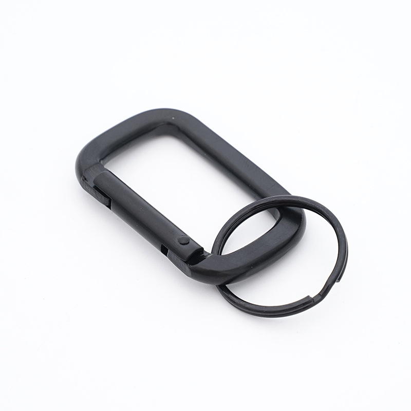 Square-Ring Buckles Spring Carabiners Snap Hooks Clip Keychains Outdoor ...