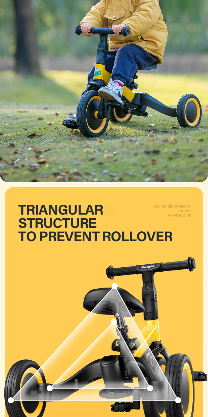 Bike For Kids stroller bike for baby Baby 3-in-1 bicycle for kids Multifunctional Tricycle ...