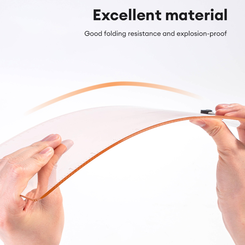 Deli 9256A PET Transparent Plate Clamp File Storage School Supplies ...