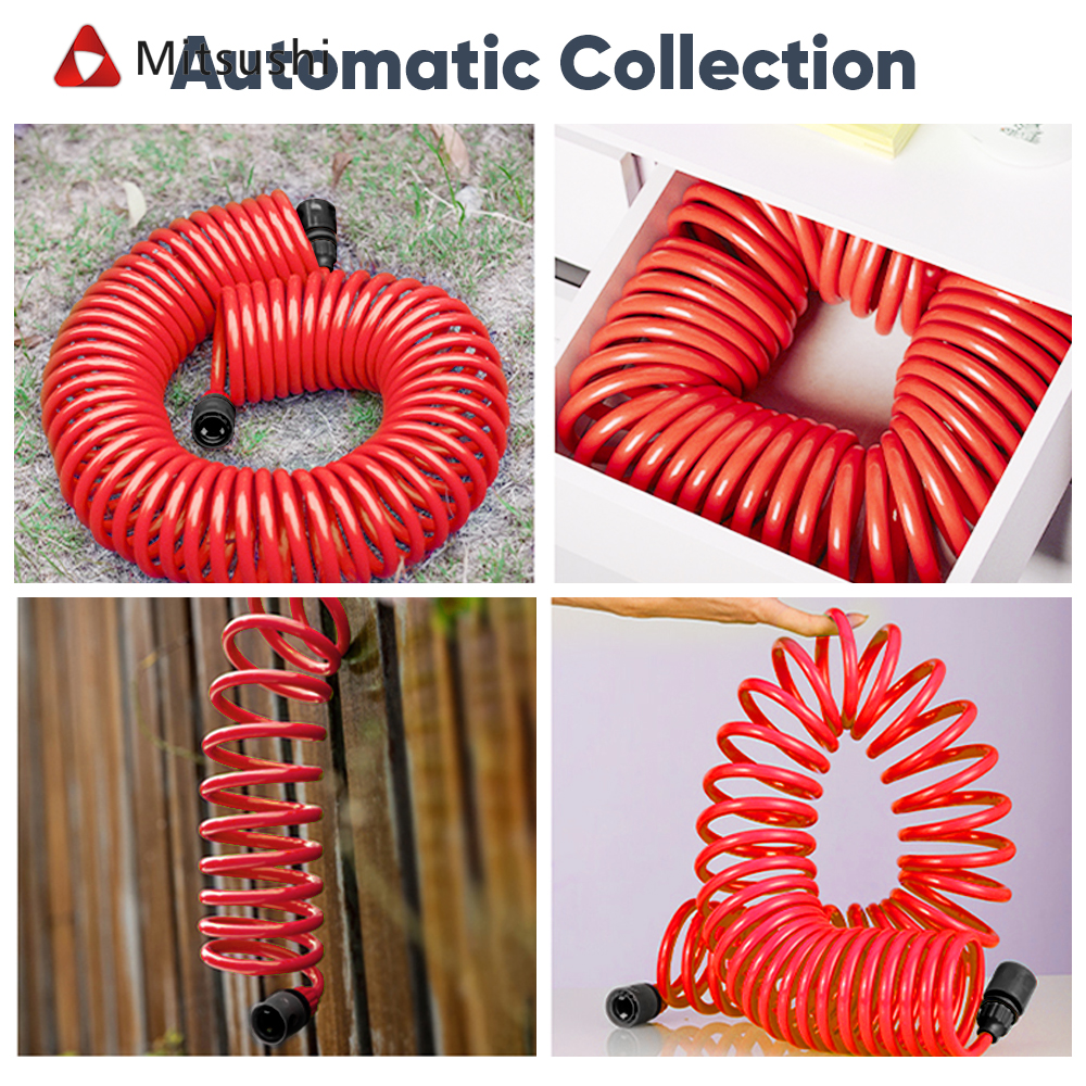 Mitsushi 20M/15M/7.5M Garden Telescopic Spring Hose High Pressure ...