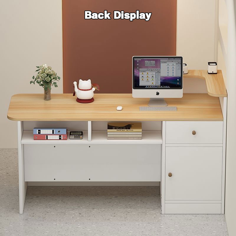 Modern cash register, convenience store front desk, reception desk ...