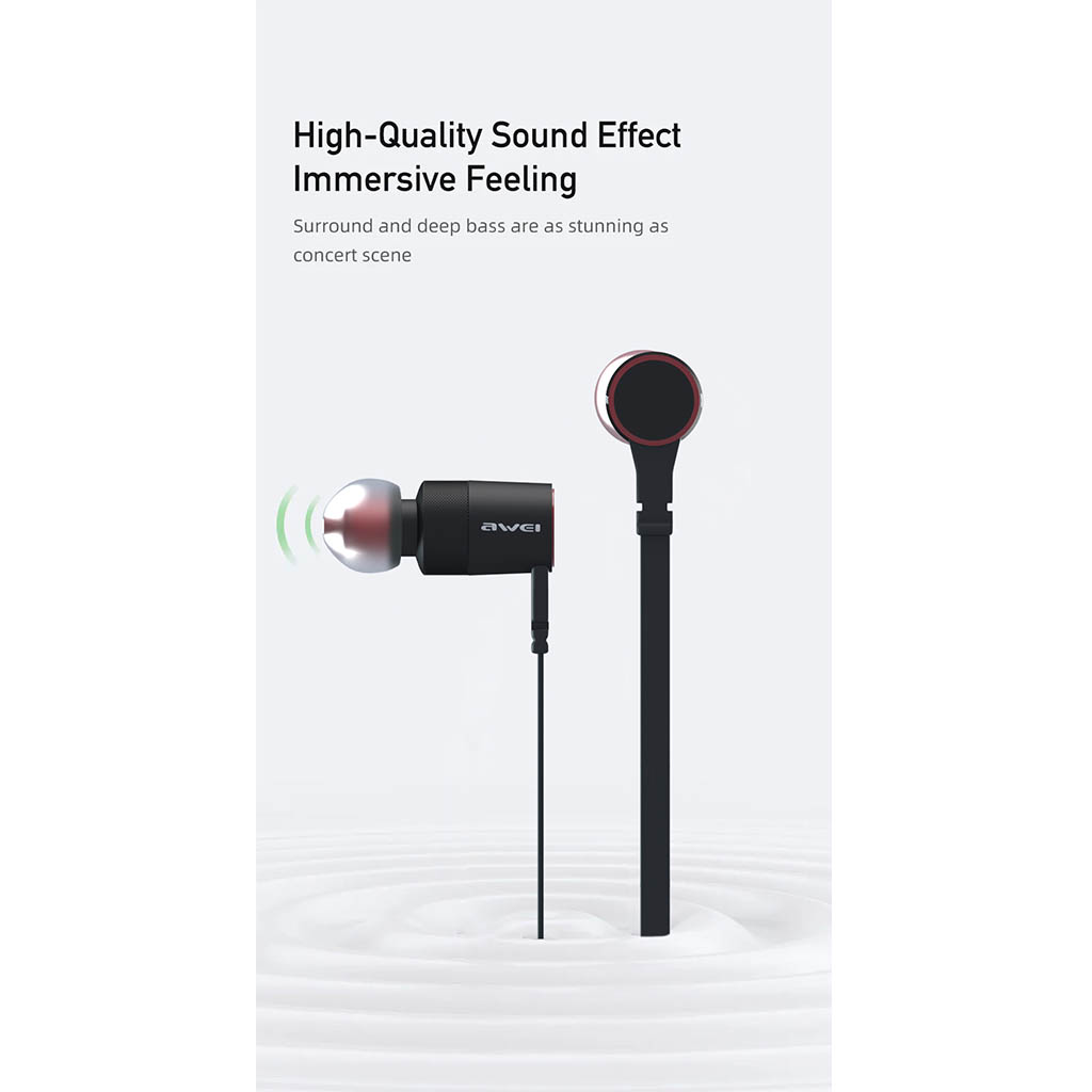 Awei PC-9T Wired In-Ear Headset Noise Isolation Earbuds Type-C Plug ...