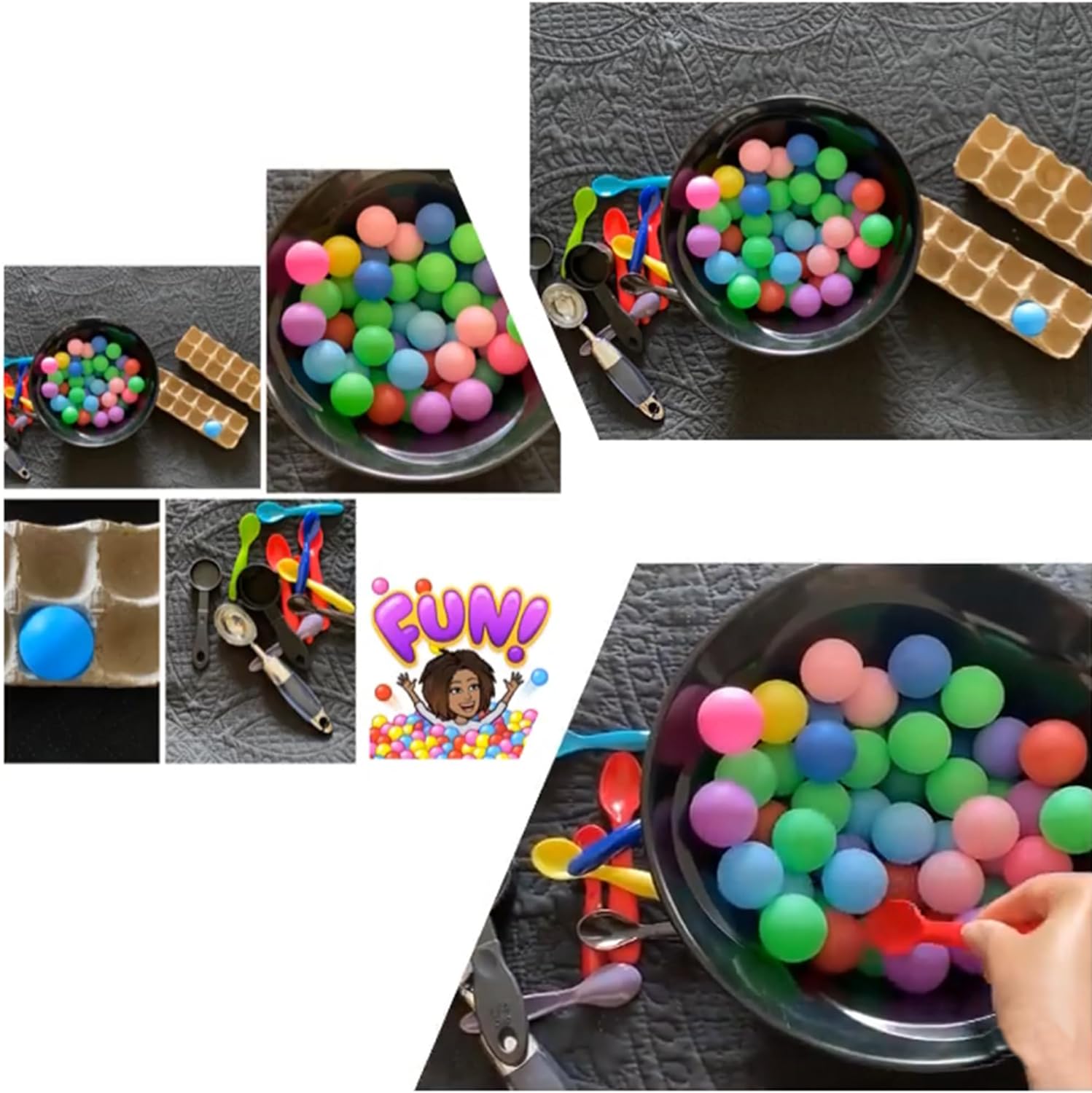 50Pcs/Pack 40mm Table Tennis Balls Frosted Ping Pong Ball Portable ...
