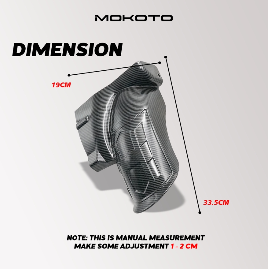 MOKOTO MIO FAZZIO TIRE HUGGER Z-10243 MATTE BLACK / Z-10244 CARBON ...