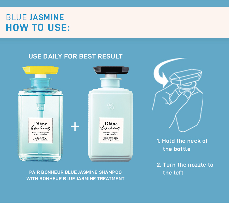 Diane Bonheur Blue Jasmine Shampoo and Treatment Set (500 ML each ...