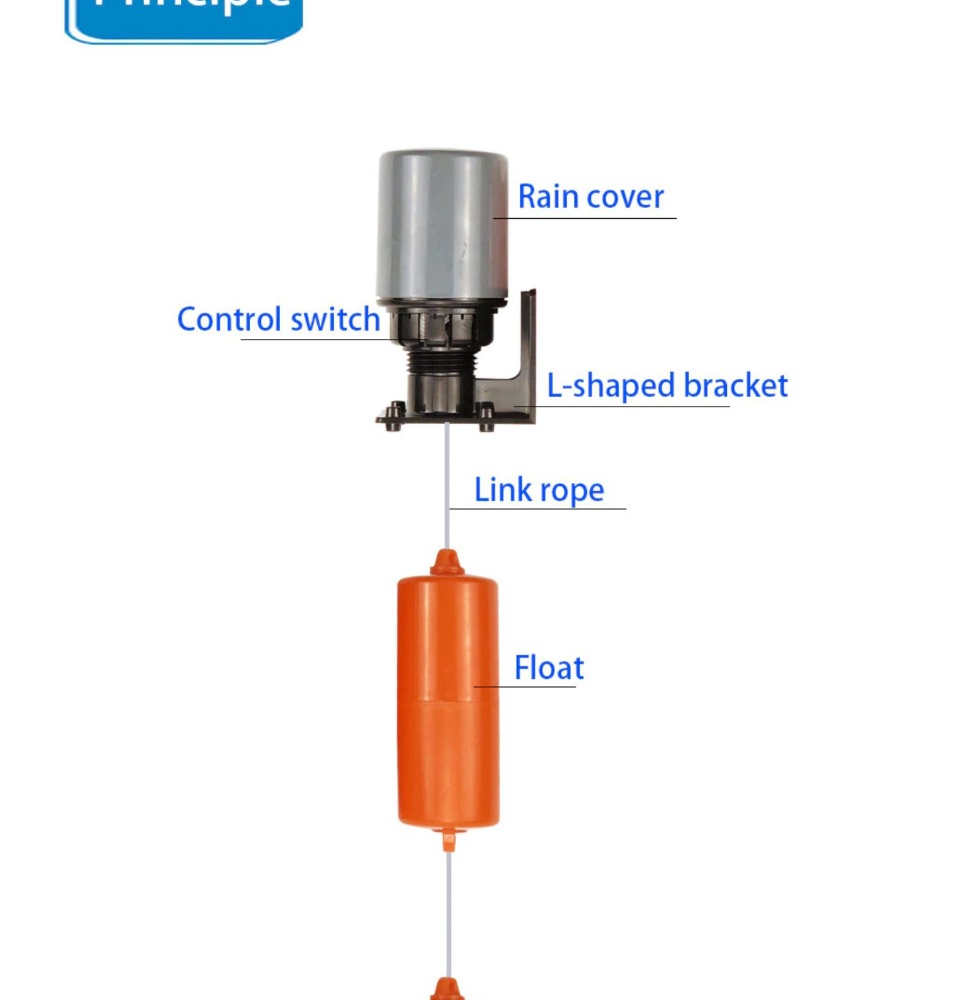Double Float Suspension Automatic Liquid Level Controller Pump Switch YT-70AB Float 220V Water ...