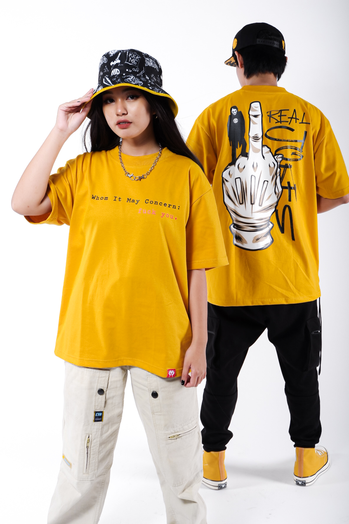Real Jokes Clothing To Whom (Mustard) | Shopee Philippines