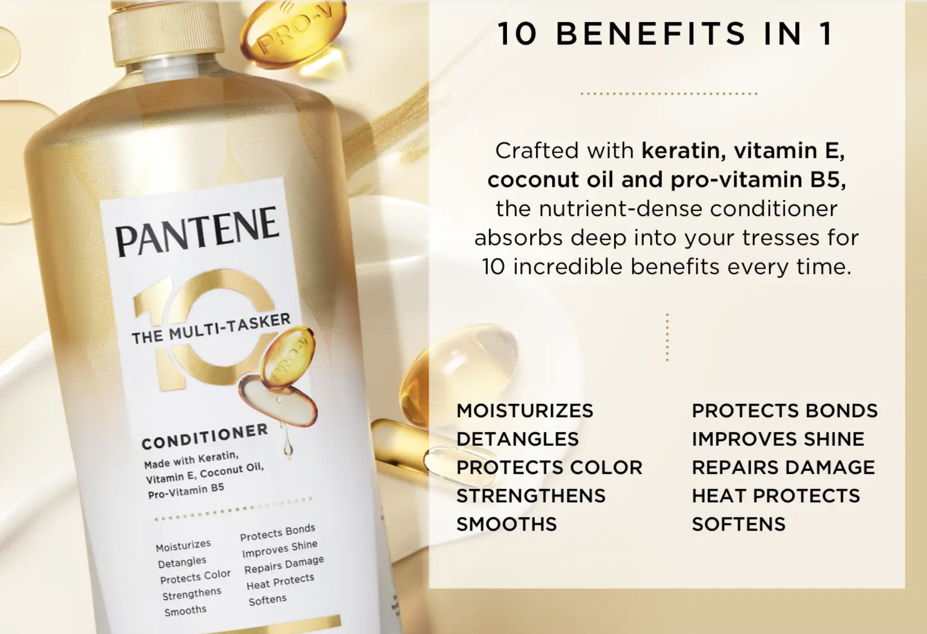 Pantene Multi-Tasker 10 Conditioner 38.2 fl oz | Shopee Philippines
