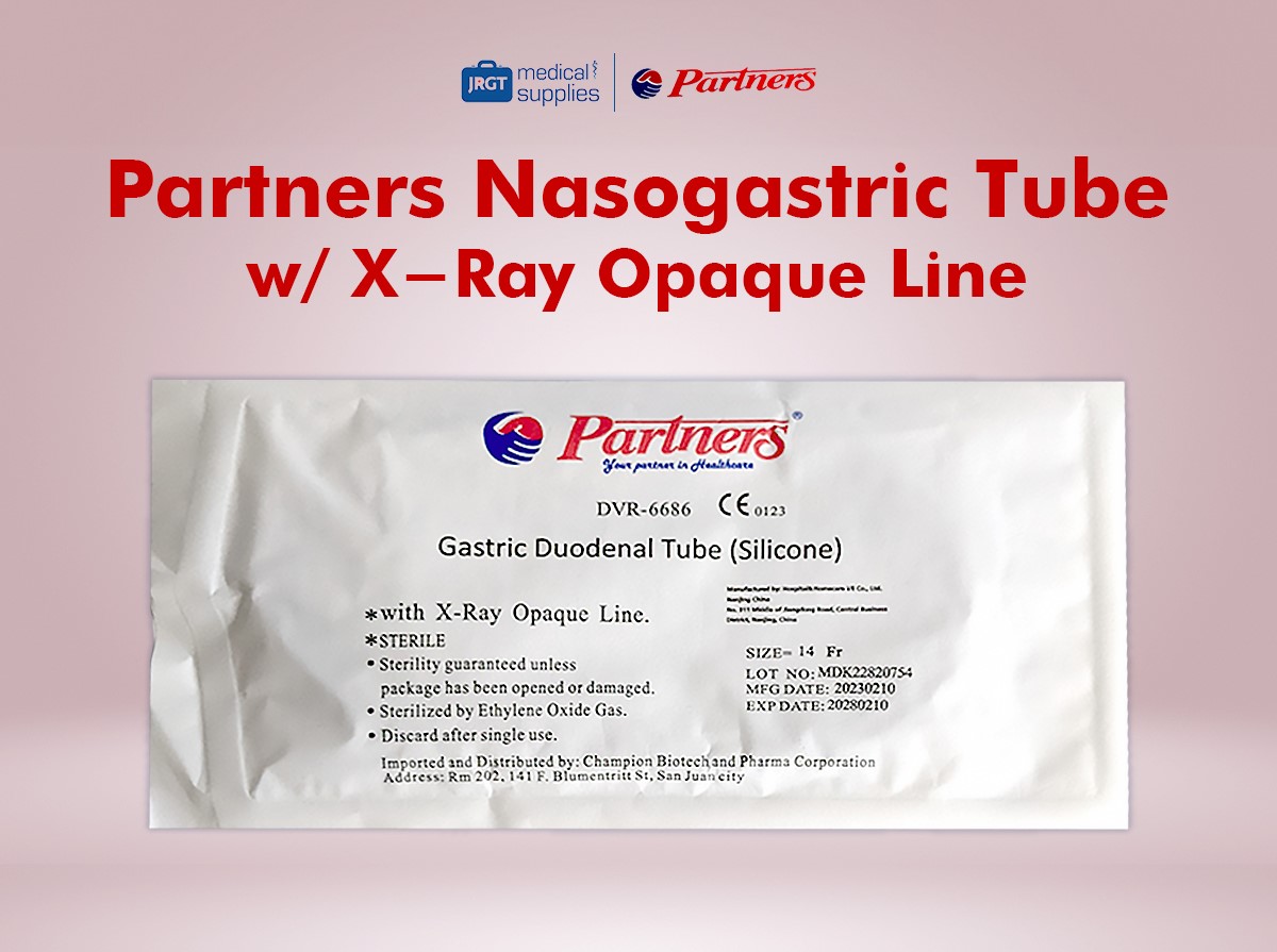 Partners Nasogastric Tube (NGT) w/ X-Ray Opaque Line Fr.16 | Silicone ...