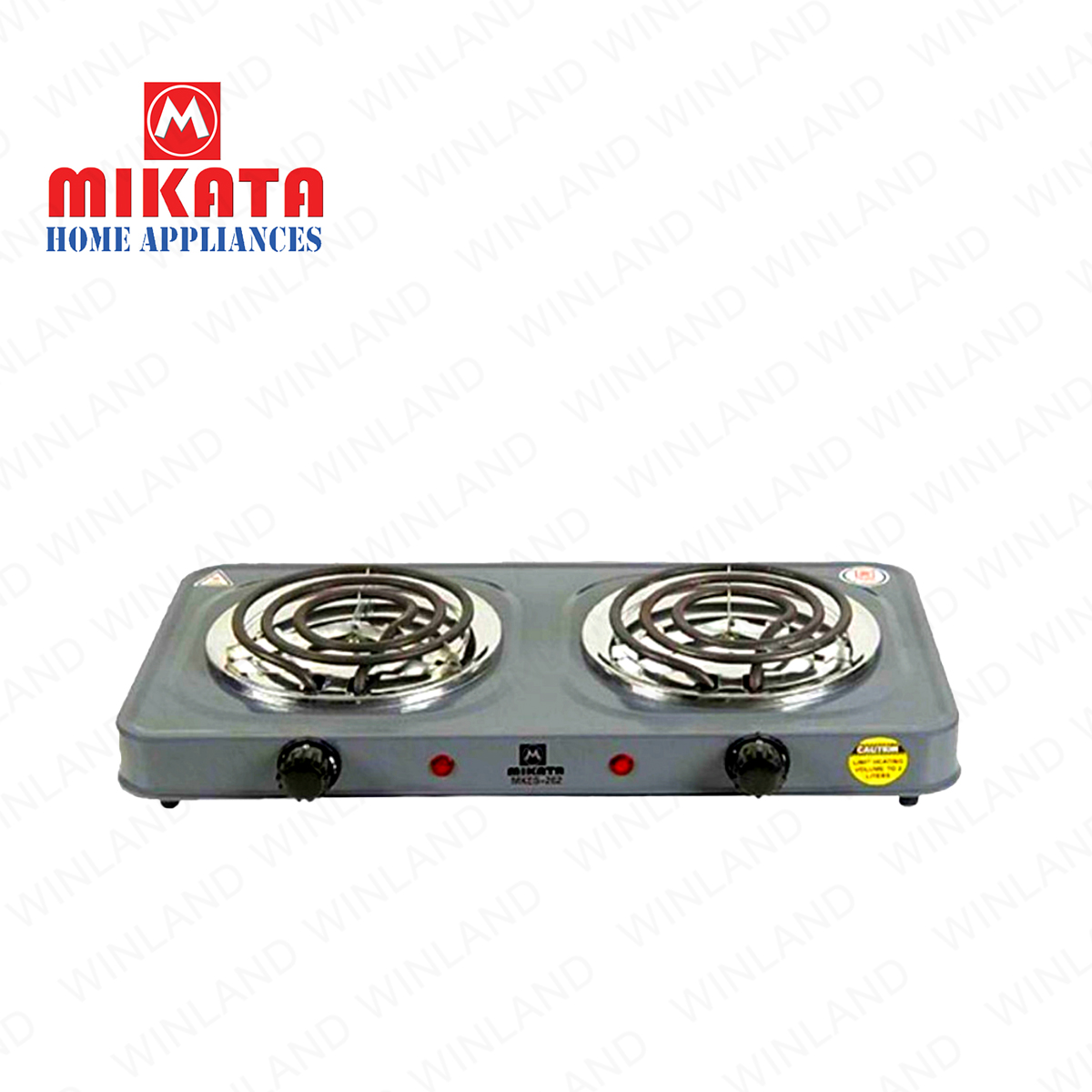 Mikata by Winland Double Burner Stainless Electric Stove 230V 2000W Non ...