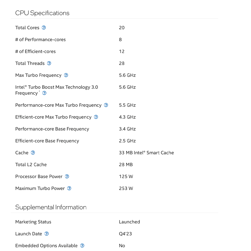 EasyPC| Intel Core i7-14700K Raptor Lake Socket LGA 1700 5.20GHz ...
