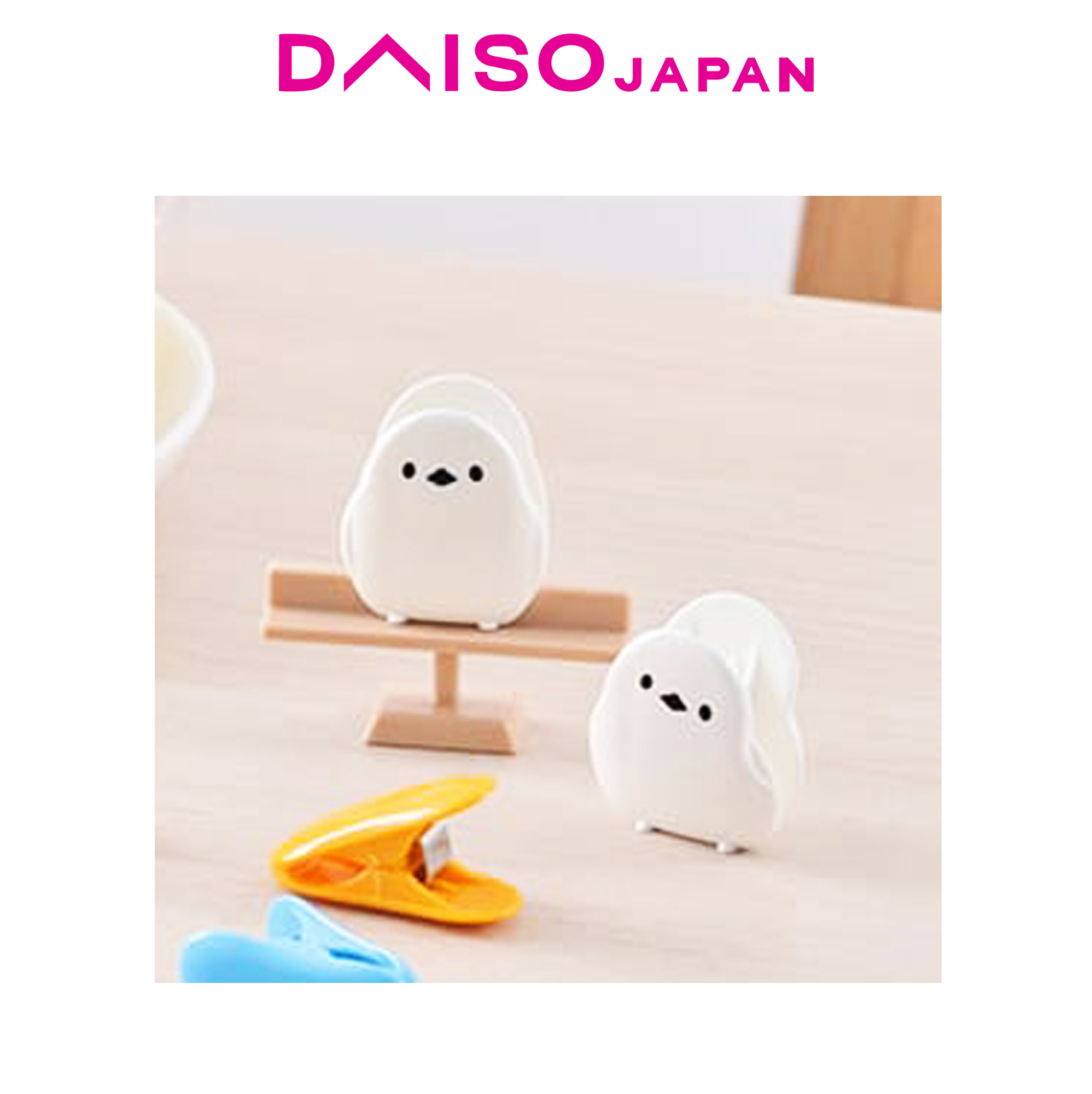 Daiso White Little Birds Food Bag Clips (2 pieces) | Shopee Philippines