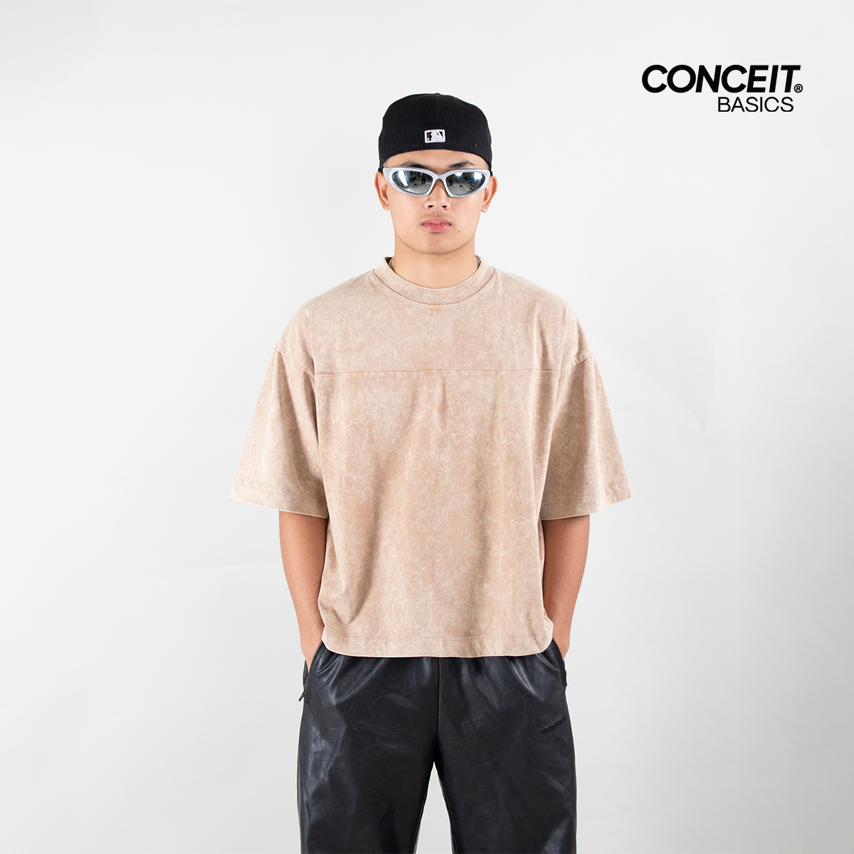 CONCEIT Cropped Acid Wash Shirt | Shopee Philippines