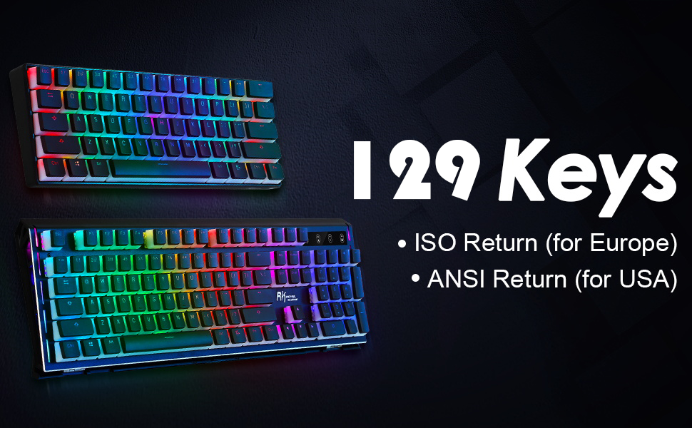 Pudding Keycaps 129keys Backlit Keycap OEM Profile PBT Material for ...