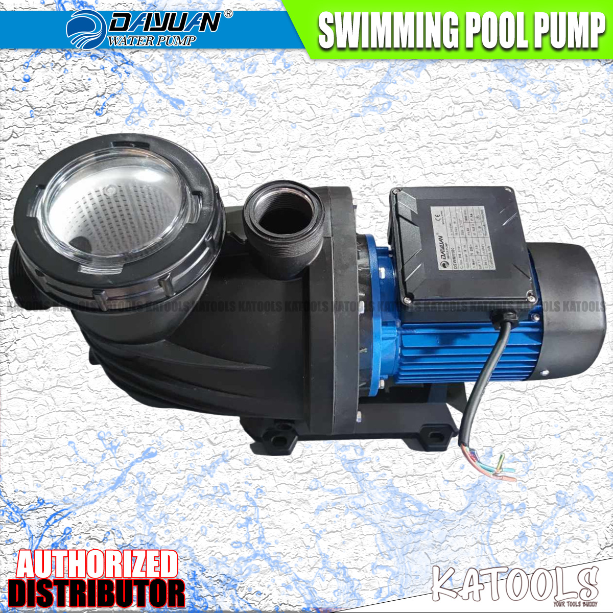 DAYUAN Italy Tech Swimming Pool Pump Water Pump with Copper Winding for ...