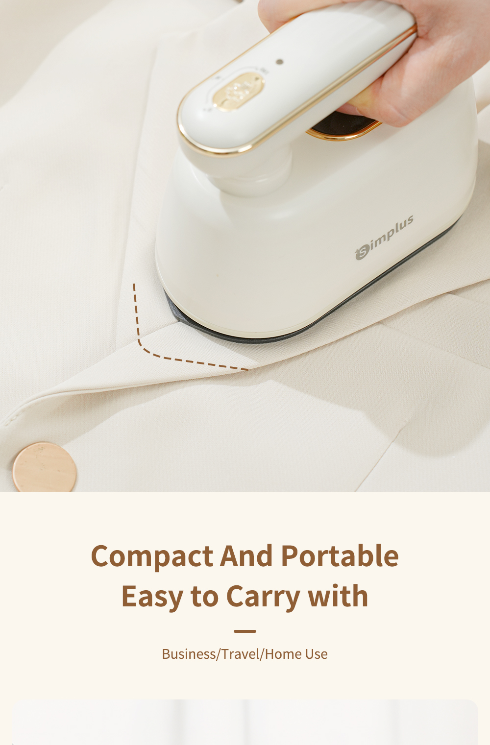 Simplus Steamer Iron Foldable Steam Iron Portable GTJH022 | Shopee ...