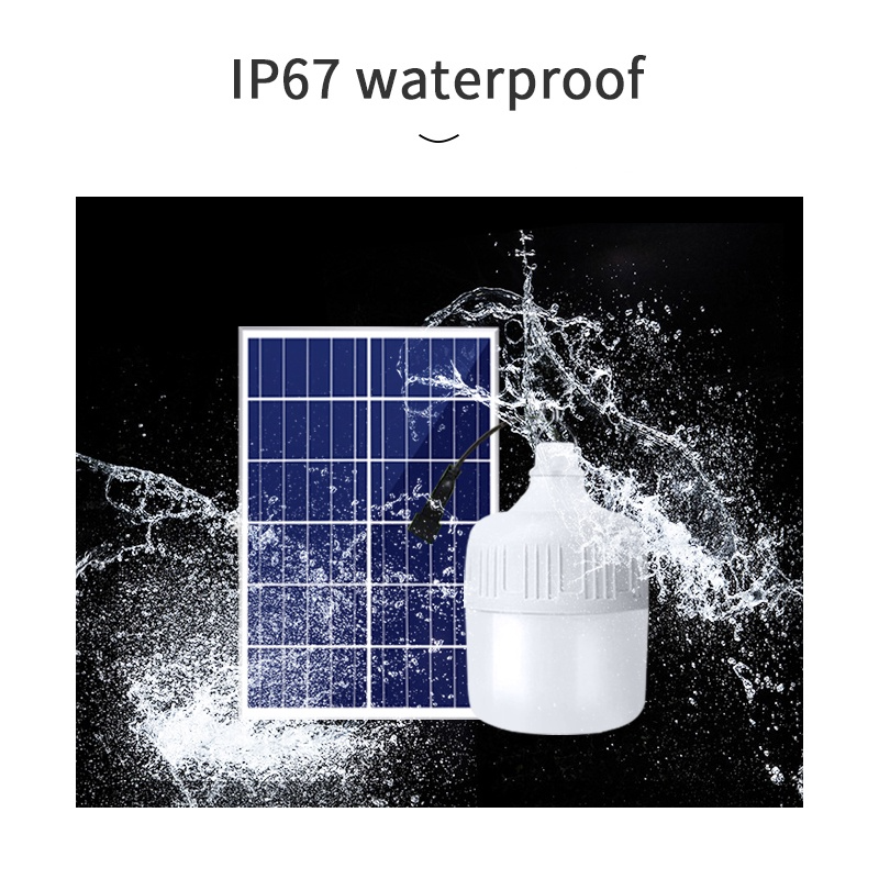Solar bulb light outdoor waterproof solar light IP67 solar ceiling ...
