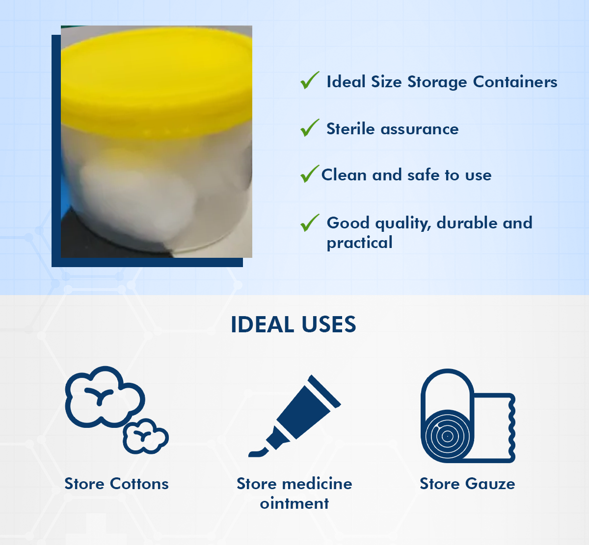 Cotton Cannister / Container (Plastic) | Shopee Philippines