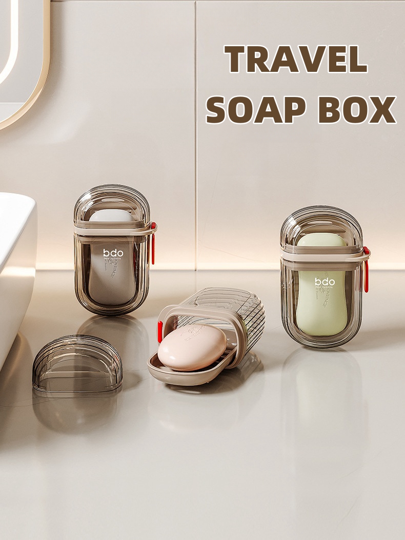 Travel Soap Box With Lid, Sealed For Draining, Portable Soap Box For ...