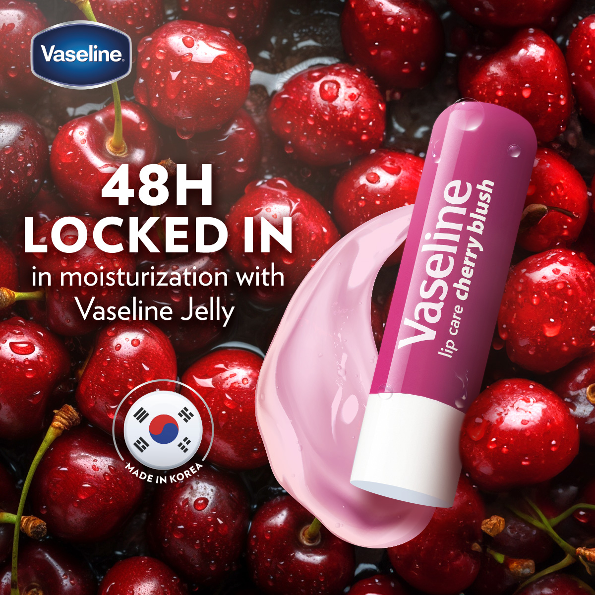 Vaseline Lip Cherry Blush Lip Balm Stick 4.8G | Shopee Philippines