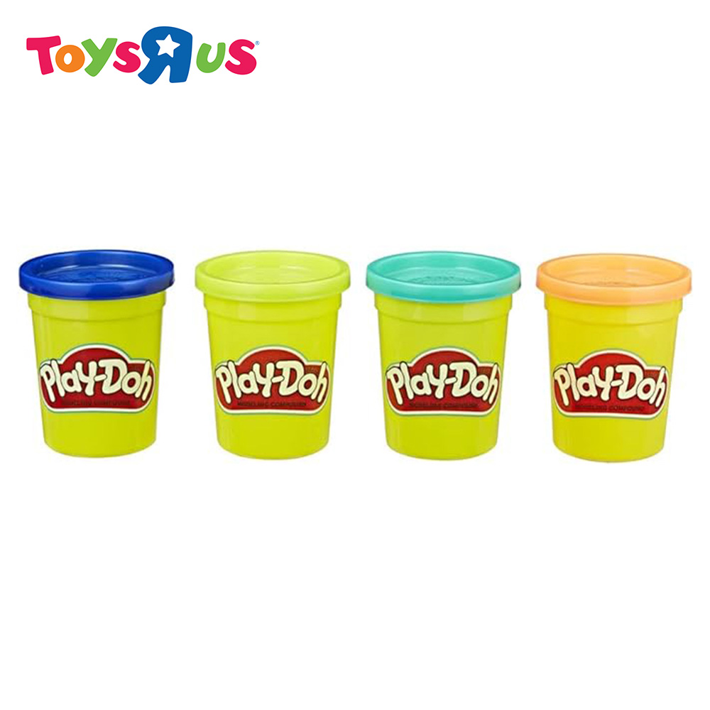 Play-Doh 4 Tub (Blue, Yellow, Green and Red Orange) | Shopee Philippines