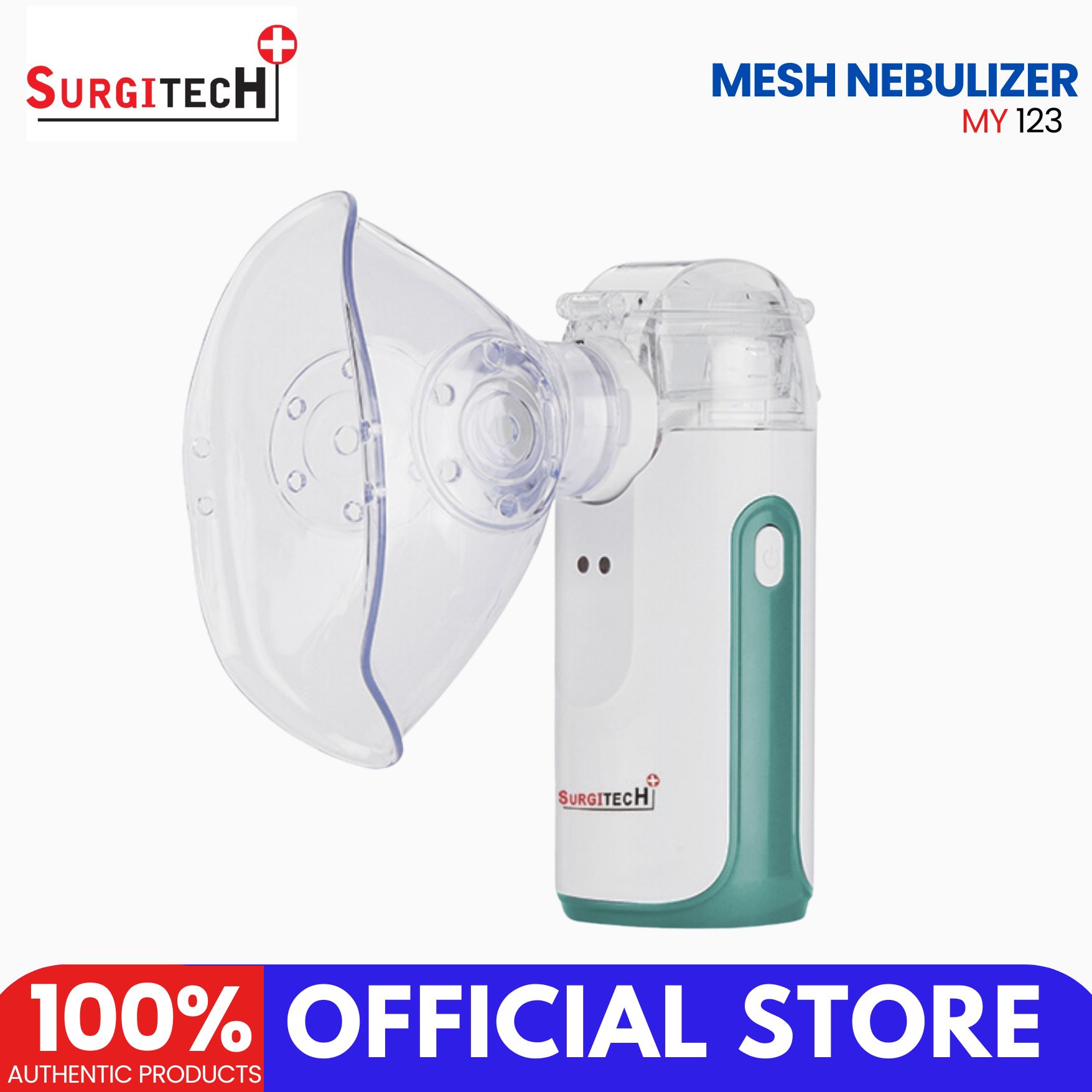 SURGITECH GREEN Rechargeable Portable Mesh Nebulizer | Shopee Philippines