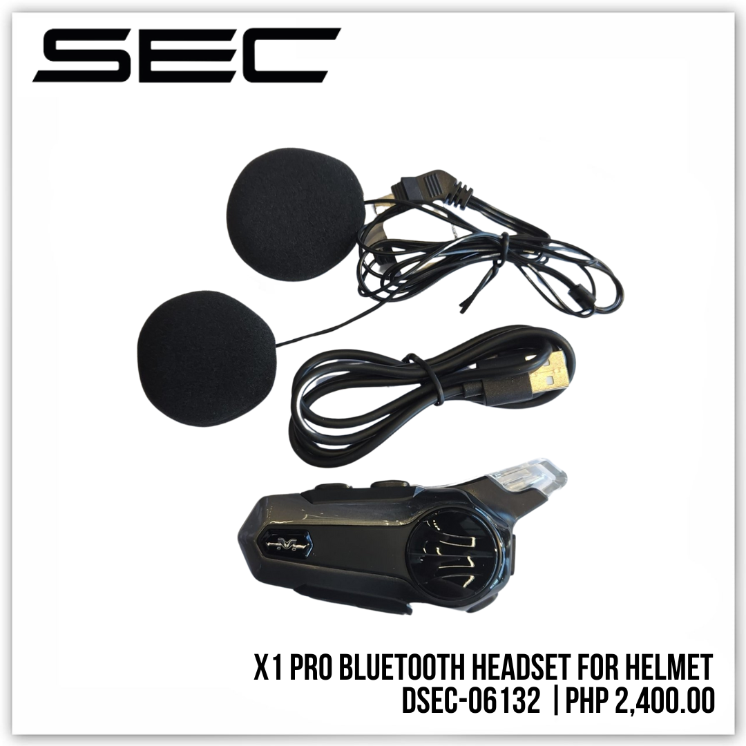 Sec Intercom for Helmet Intercom X1 Pro Bluetooth Headset for Helmet ...