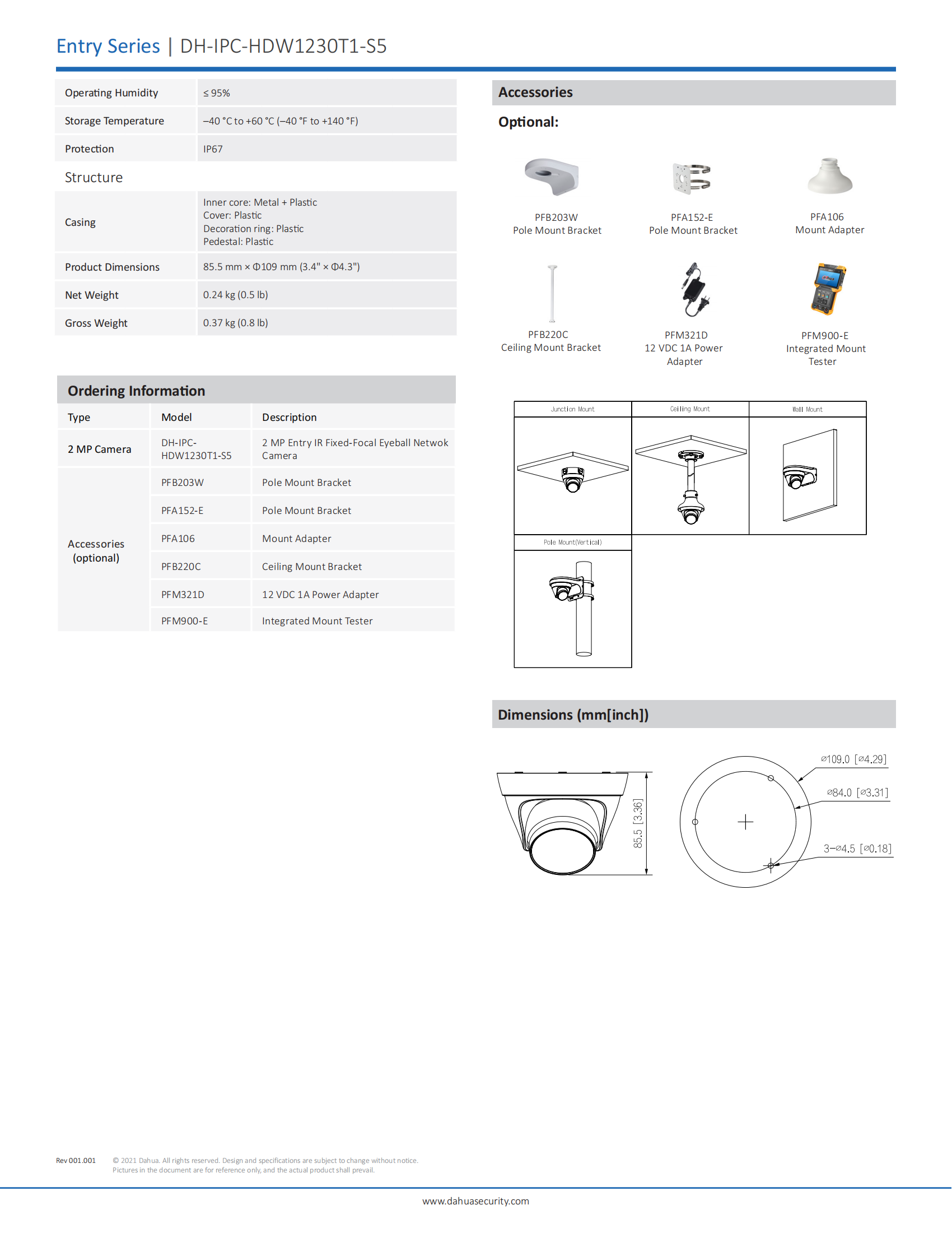 Dahua IP KIT 4/8CH dome camera package 2MP With audio poe IP camera ...
