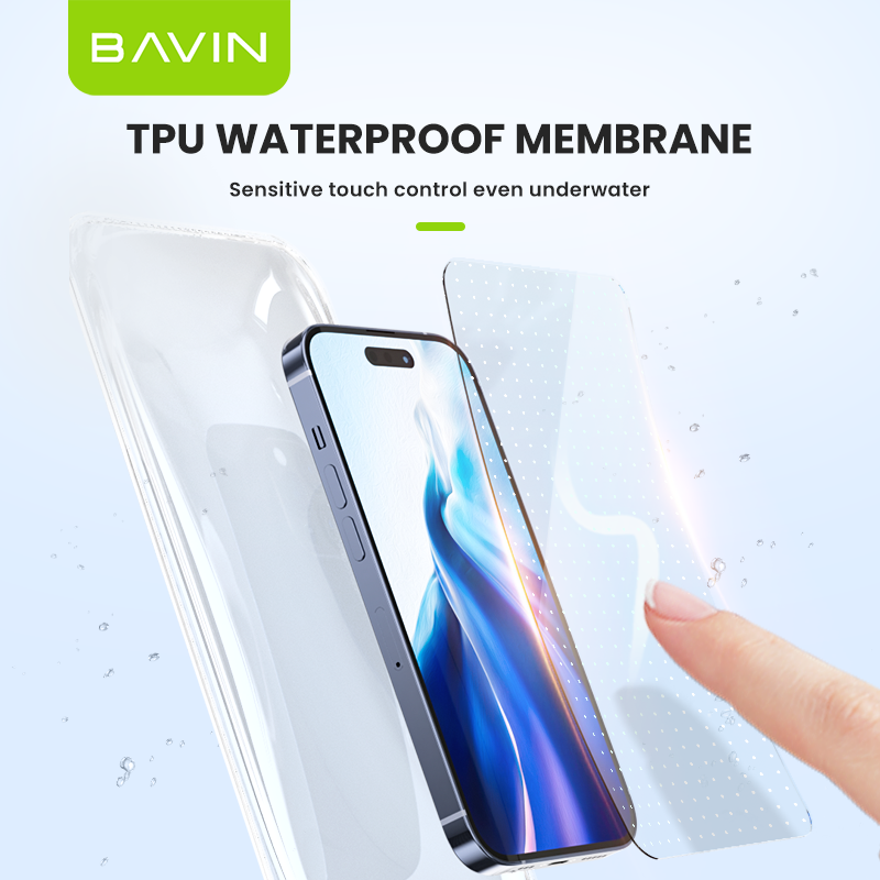 BAVIN ET03 Waterproof Phone Bag Touch-Screen Underwater Phone Pouch for ...