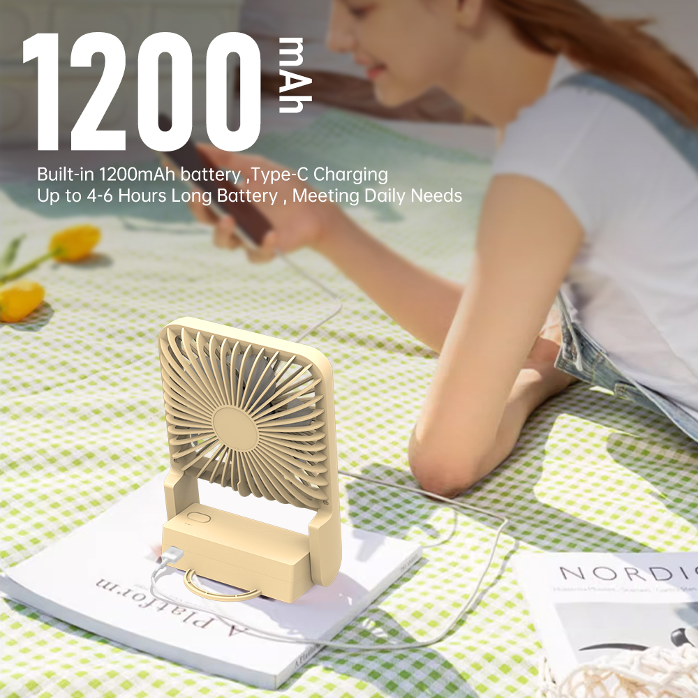Orashare DF02 Portable Desk Fan Rechargeable Foldable Electric Fan 3 ...