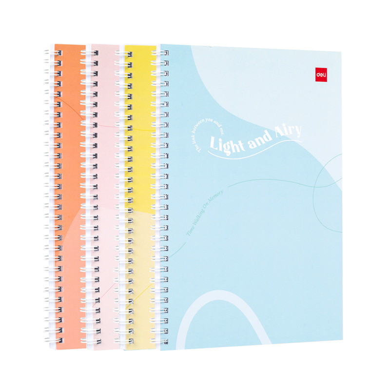 Deli 5PCS B5 Notebook 60Sheets Big Spiral Book Student Stationery ...