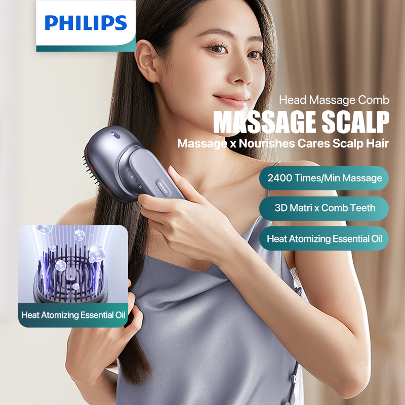 Philips Head Massage Comb Head Massager Scalp Smart Massage Comb Hair ...