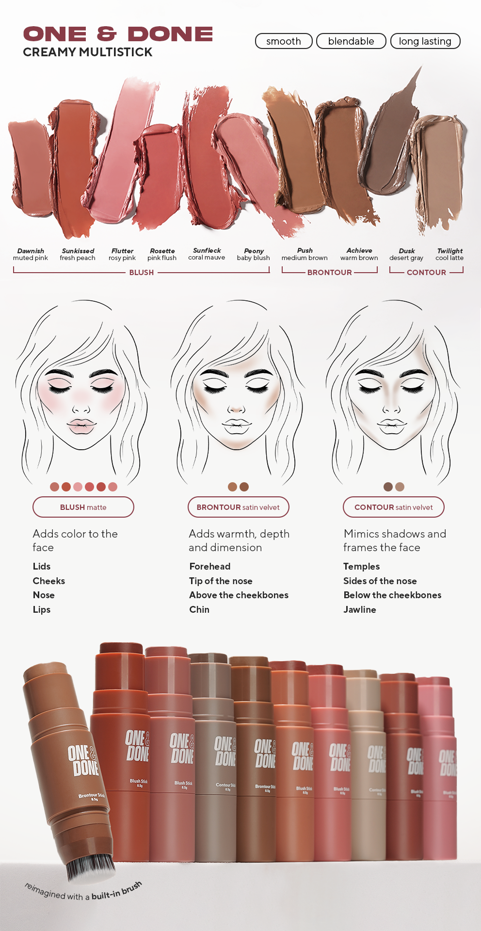 VICE CO. One & Done Brontour Stick - Face Makeup, Long Lasting, Satin ...