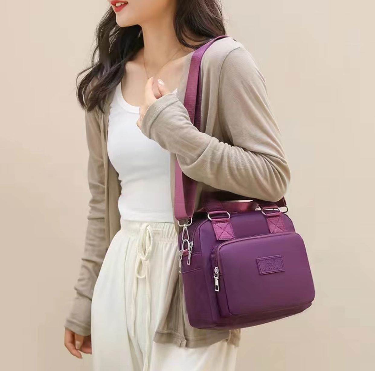 Mumu 5042 Fashion Women Sling Bag Solid Color Students Shoulder Bags ...