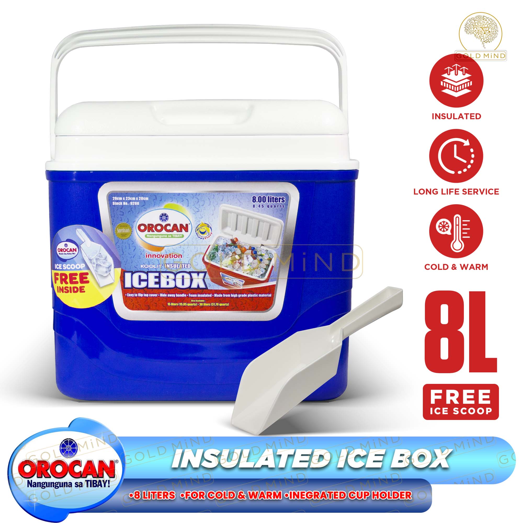 Orocan Icebox 8 & 5 Liters Insulated Ice Box | Shopee Philippines