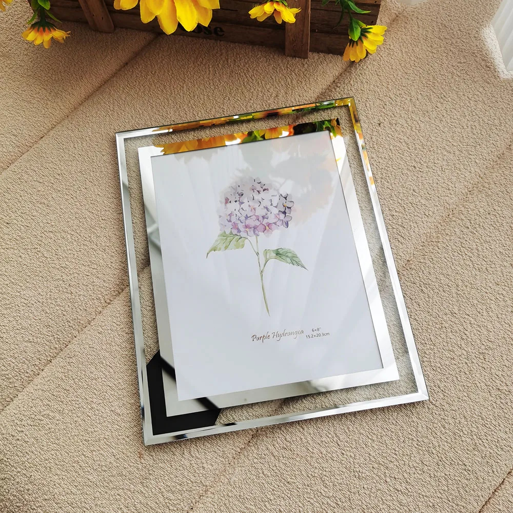 Glass Picture Frame Transparent Photo Frame Multi-purpose File ...
