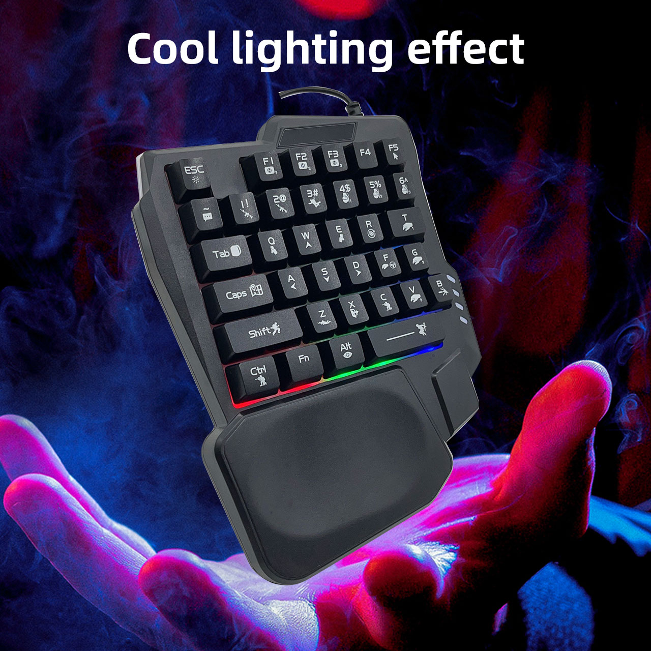 Zeus 35 Keys One-handed Gaming keyboard Ergonomic Keypad for Laptop ...