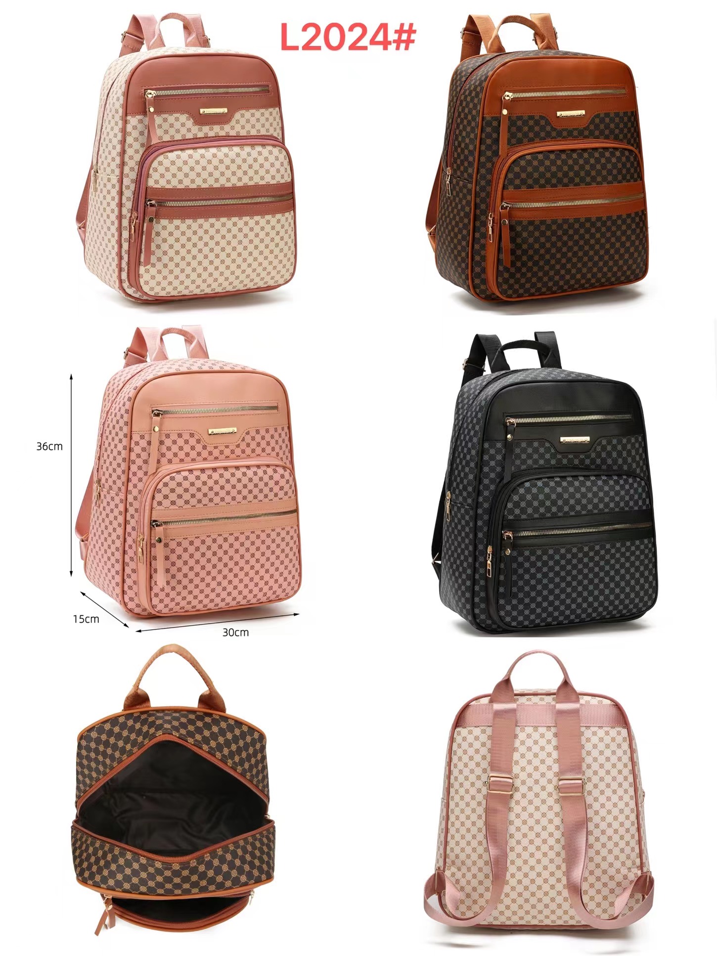 Yvon Korean Fashion Original Waterproof Backpack PU Leather Bags For ...