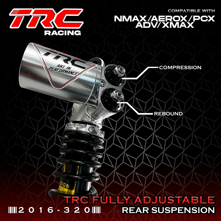 TRC AI TECH FULLY ADJUSTABLE SUSPENSION for NMAX V1/AIRBLADE 2016-320 ...