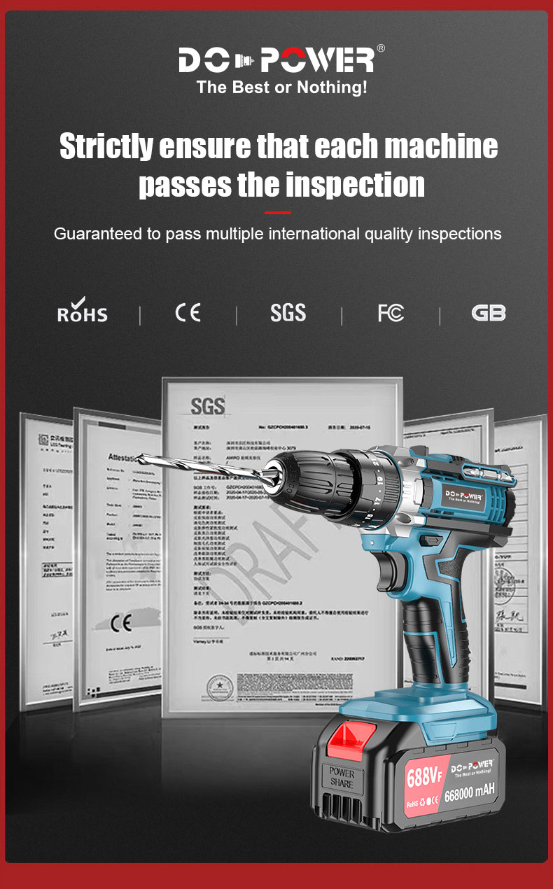REAIM Cordless Drill Set Heavy Duty Impact Wrench Screw Driver Hammer ...